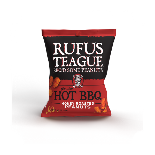 HOT BBQ PEANUTS - 3oz Pouches – Rufus Teague
