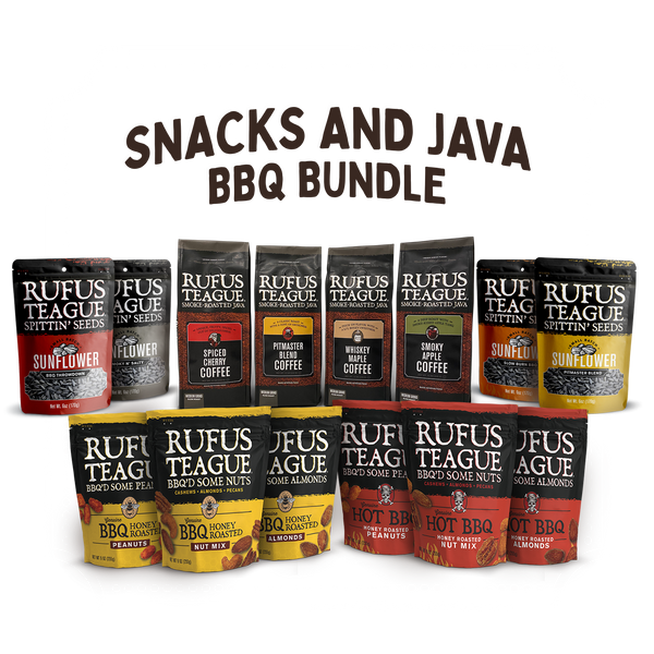 SNACKS & JAVA BBQ BUNDLE - $100 value – Rufus Teague